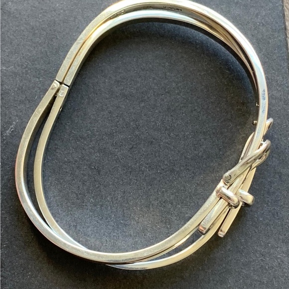 Jewelry | Lot Of 2 Buckle Designed Bracelets In 925 Silver | Poshmark